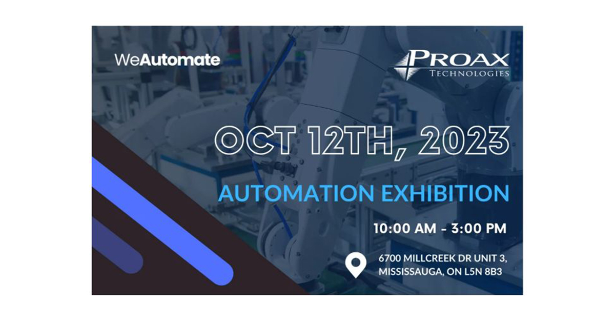 Proax Technologies WeAutomate Exhibition - Canadian Electrical Wholesaler