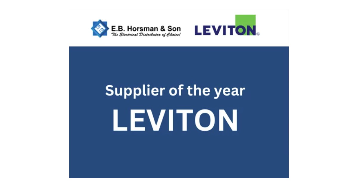 Leviton Canada Receives E.B. Horsman’s Prestigious “Supplier of the ...